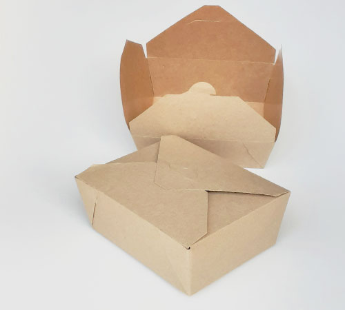 White Paper meal boxes | Window Salad Box | Brown Kraft paper meal Box