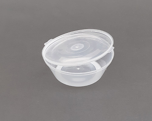 Hinge Transparent Round Container | 50ml Round Hinge Dip Container